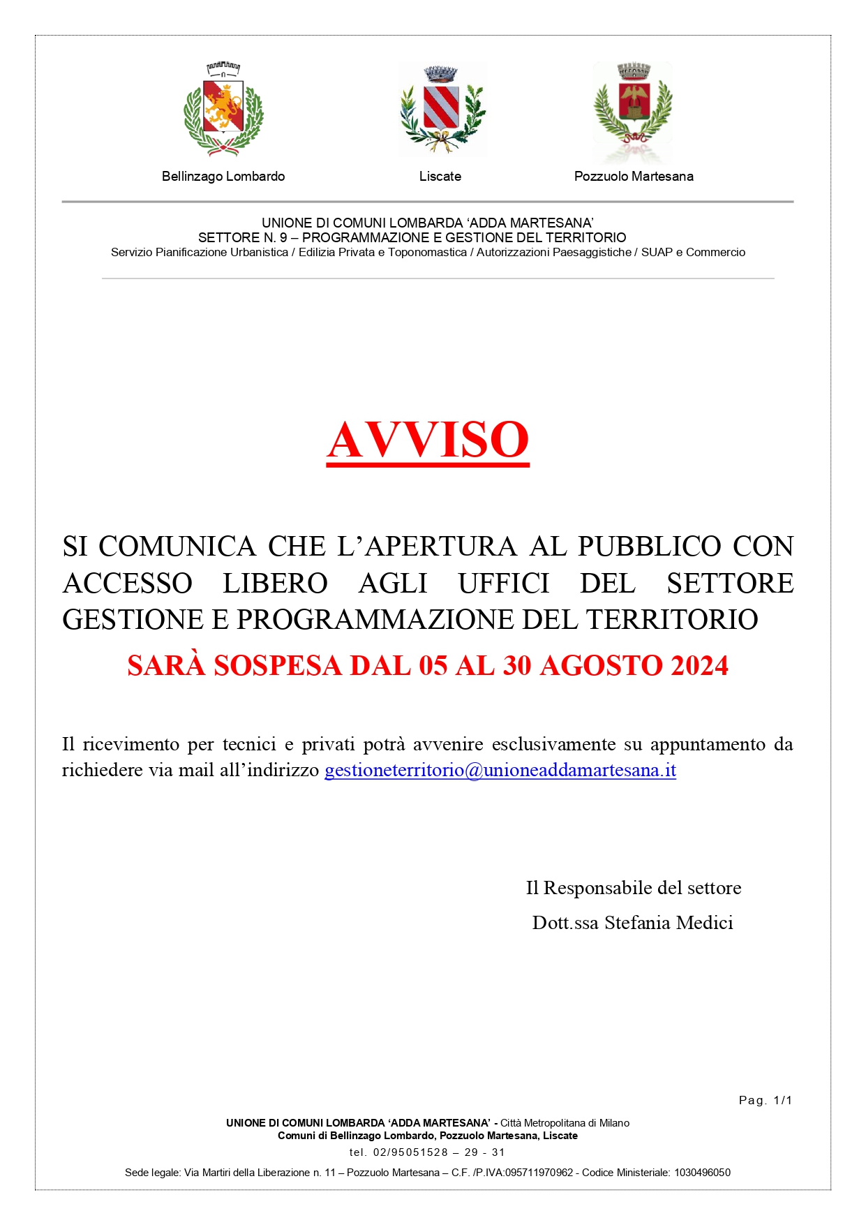 Comune di Liscate - Città metropolitana di Milano : Comune di Liscate