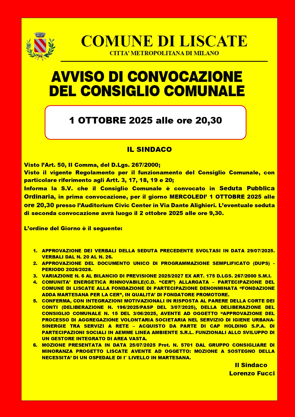 Comune di Liscate - Città metropolitana di Milano : Comune di Liscate
